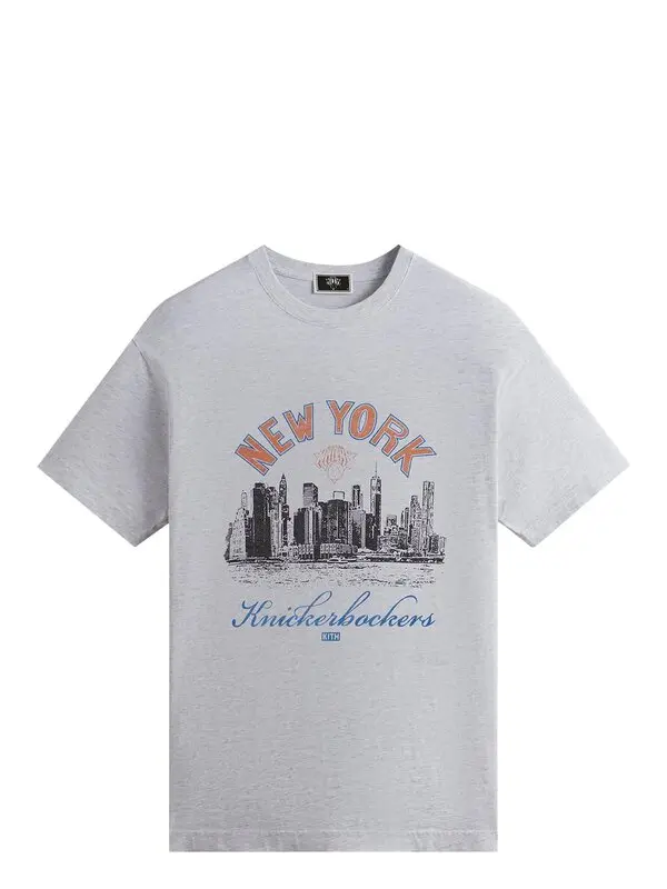 Kith For The New York Knicks Skyline Vintage Tee - Grey