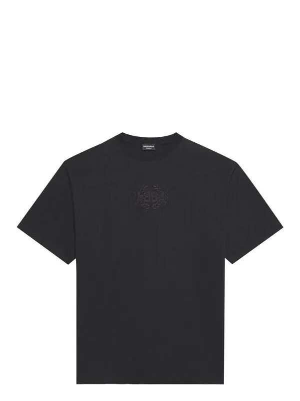 Balenciaga Lion’s Laurel T-shirt - Black