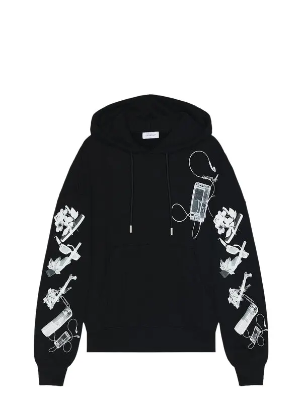 Off-White Scan Over Hoodie - Black