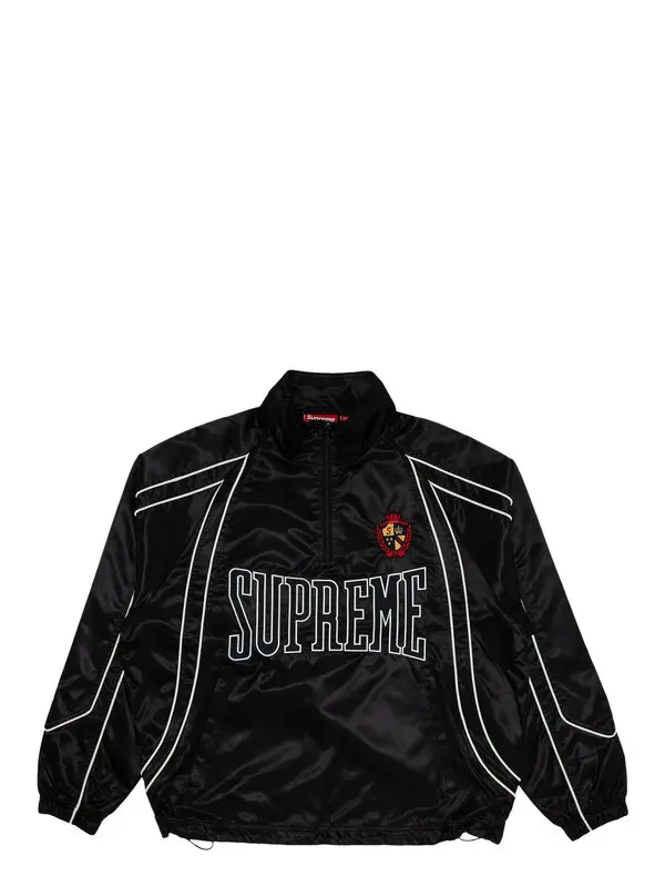 Supreme Satin Piping Pullover - Black