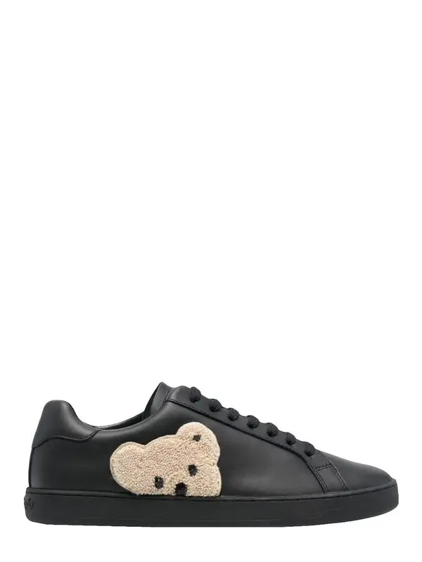 Palm Angels Tennis Teddy Bear Sneakers - Black