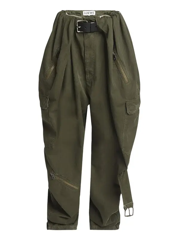Loewe Balloon Cargo Trousers - Green