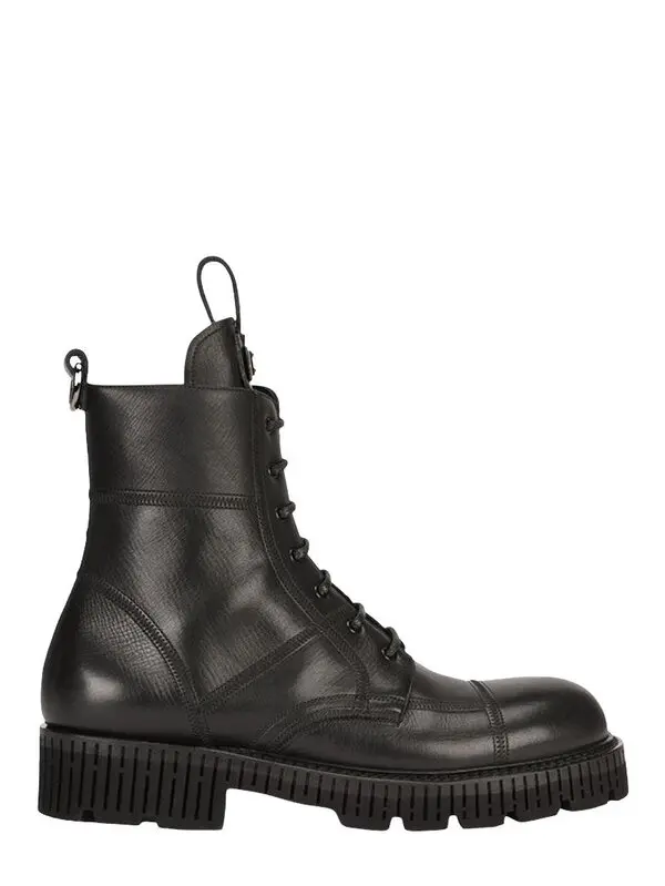 Dolce & Gabbana Bernini Combat Boots - Black
