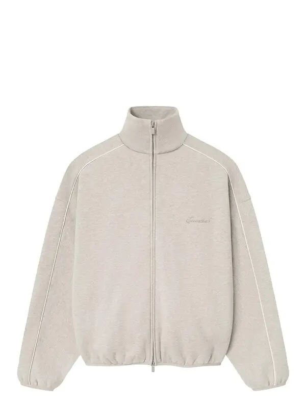 Fear Of God Modern Fleece Track Jacket With Piping - Grey