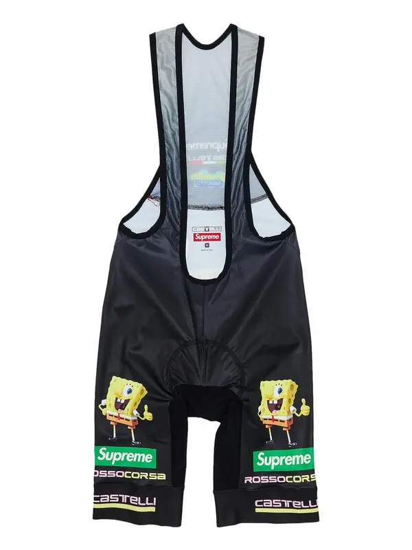 Supreme X Spongebob Squarepants X Castelli Cycling Bib - Black