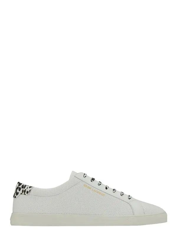 Saint Laurent Andy Perforated Babycat - White