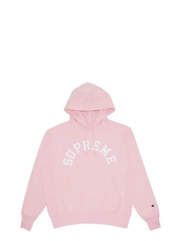 Supreme Champion Hooded Sweatshirt - Pink