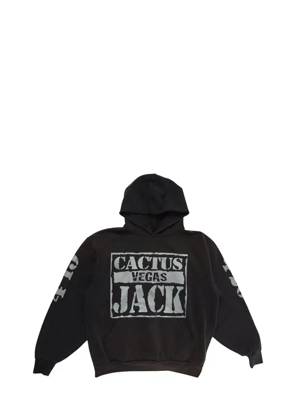 CACTUS JACK BY TRAVIS SCOTT Cactus Jack X Wwe Wrestlemania Pullover Hoodie - Black
