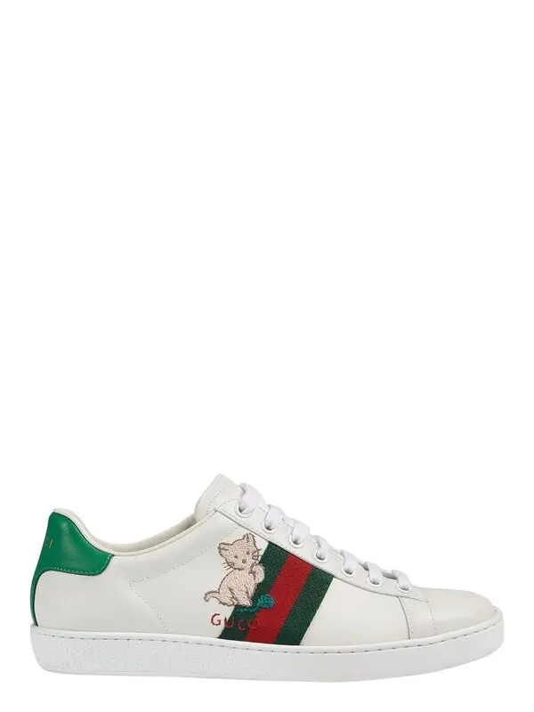 Gucci Ace Kitten Sneakers - White