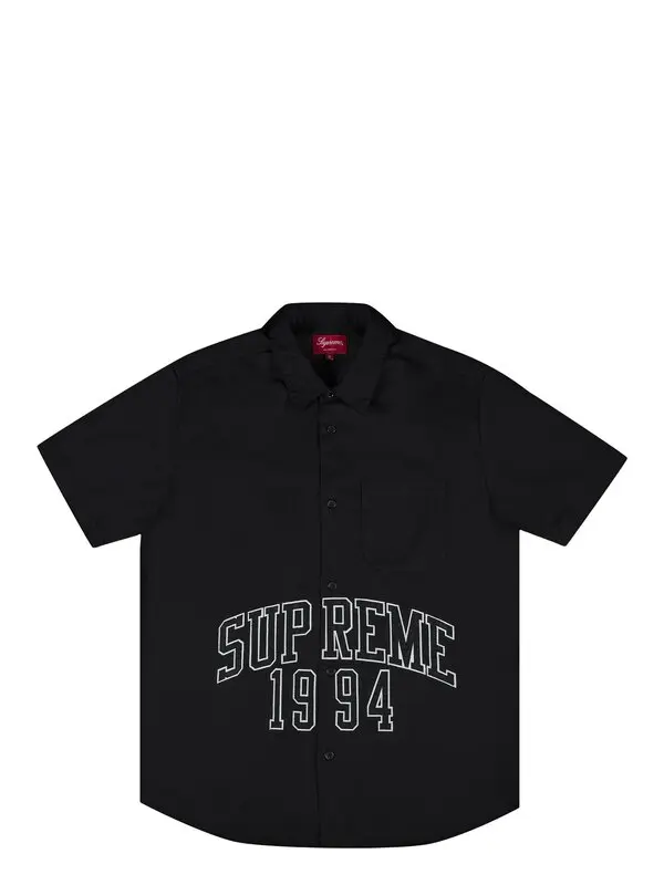 Supreme Arc Logo Work Shirt - Black