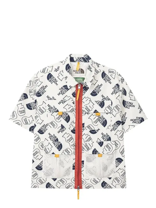 BRAIN DEAD X The North Face Boxy Mountain Shirt - White