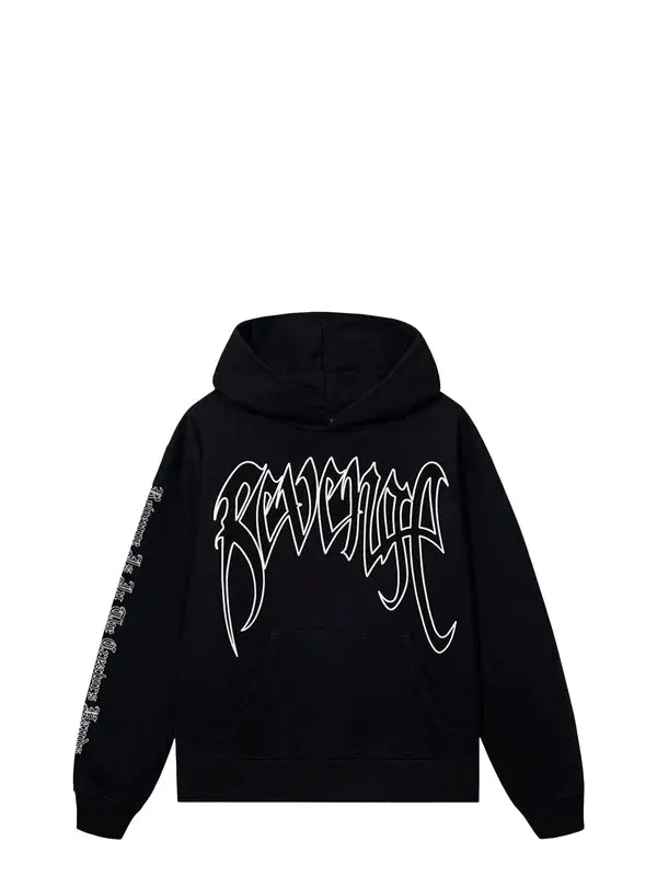 REVENGE Kill Outline Hoodie - Black