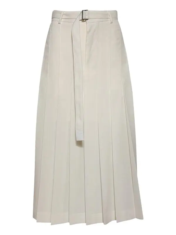 Sacai Suiting Skirt - White
