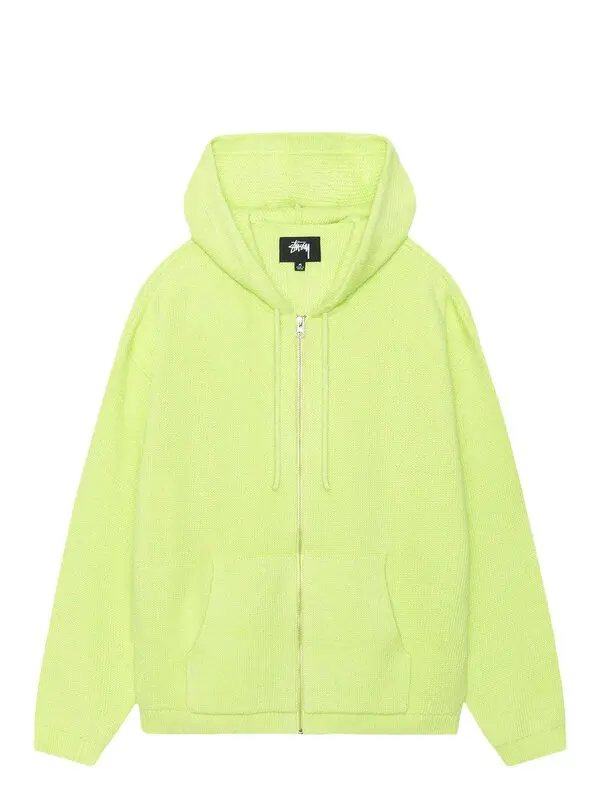 StÜssy Hooded Zip Sweater - Green