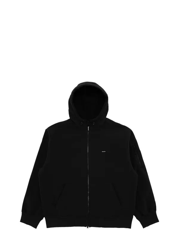 Supreme Windstopper Zip Up Hooded Sweatshirt - Black