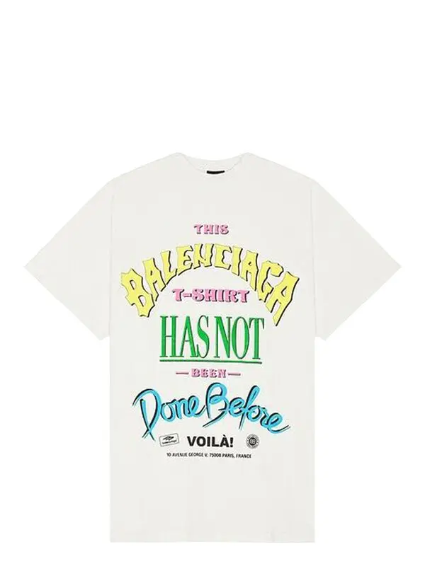 Balenciaga Oversized T-shirt - White