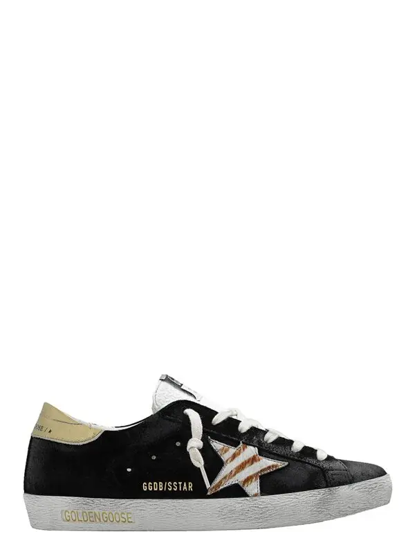 GOLDEN GOOSE Superstar Zebra Sneakers - Black