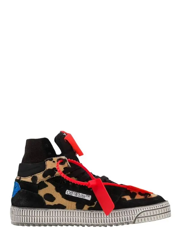 Off-White Off-court 3.0 Leopard Pony Hair Sneakers - Brown