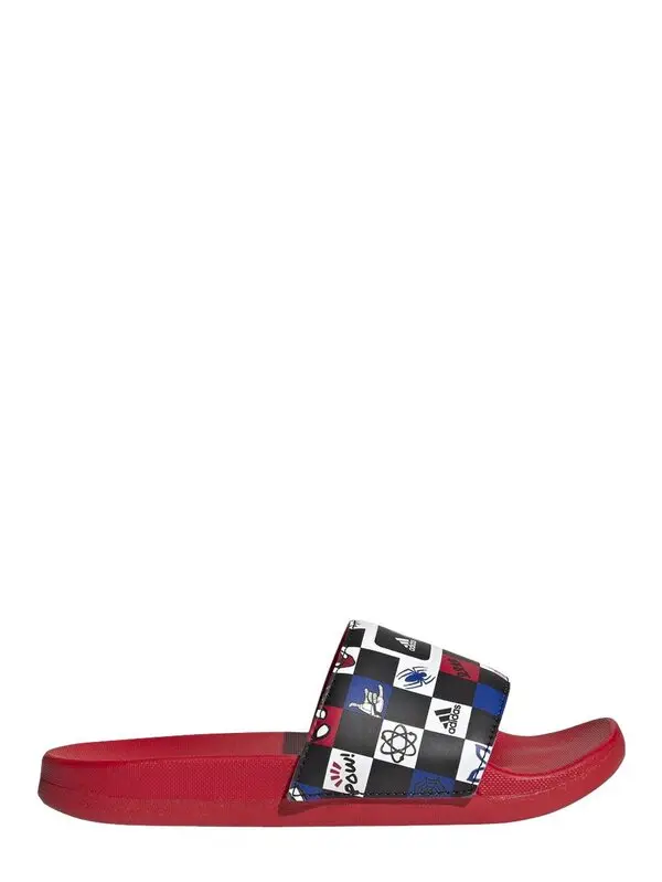 Adidas Disney X Adilette Comfort Slide J 'spider-man Checkerboard - Black