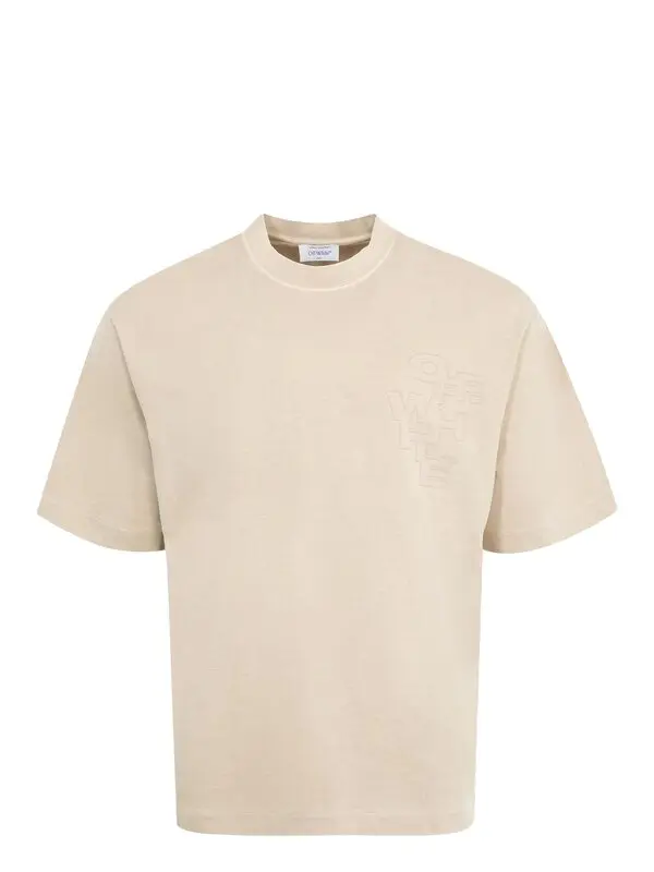 Off-White Outline Arrow Skate Tee - Brown
