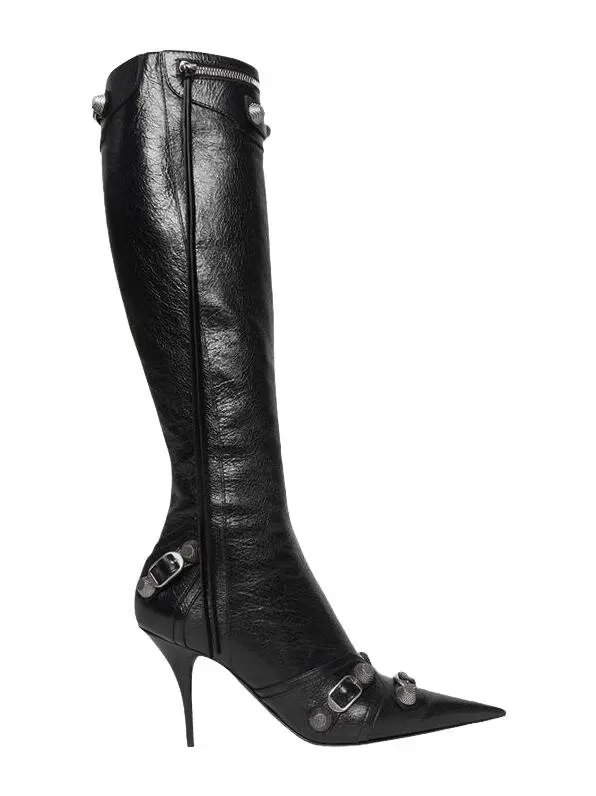 Balenciaga Cagole 90mm Boots - Black