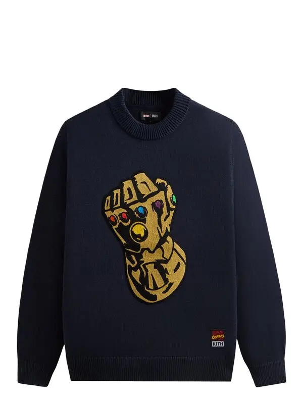 Kith X Marvel Thanos Crewneck Sweater - Blue