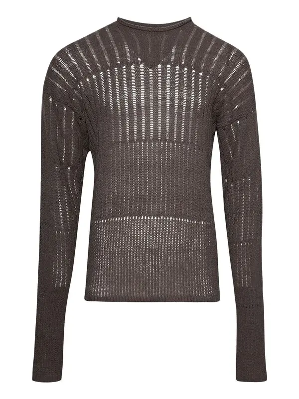 Rick Owens Oversized Pull Sweater - Brown