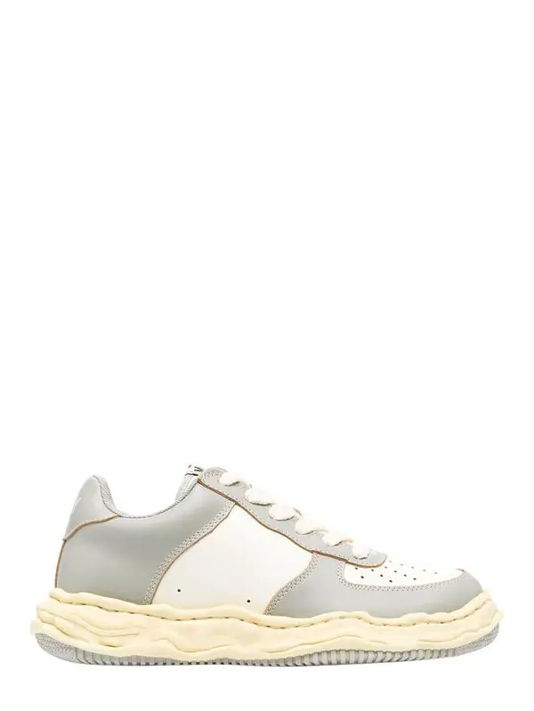 Mihara Yasuhiro Wayne Og Sole Vintage Leather Low Sneakers - Grey