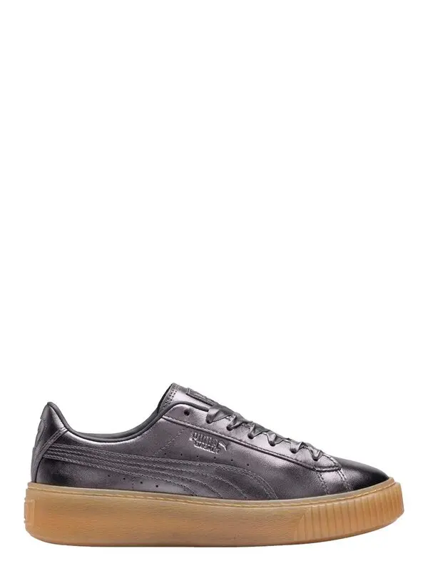 PUMA Basket Platform Luxe Sneakers - Grey