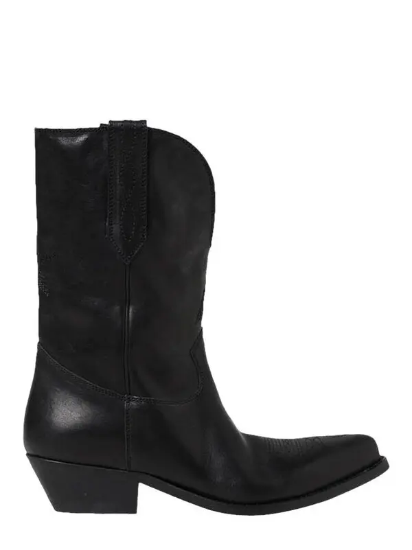 GOLDEN GOOSE Low Wish Star Boots - Black