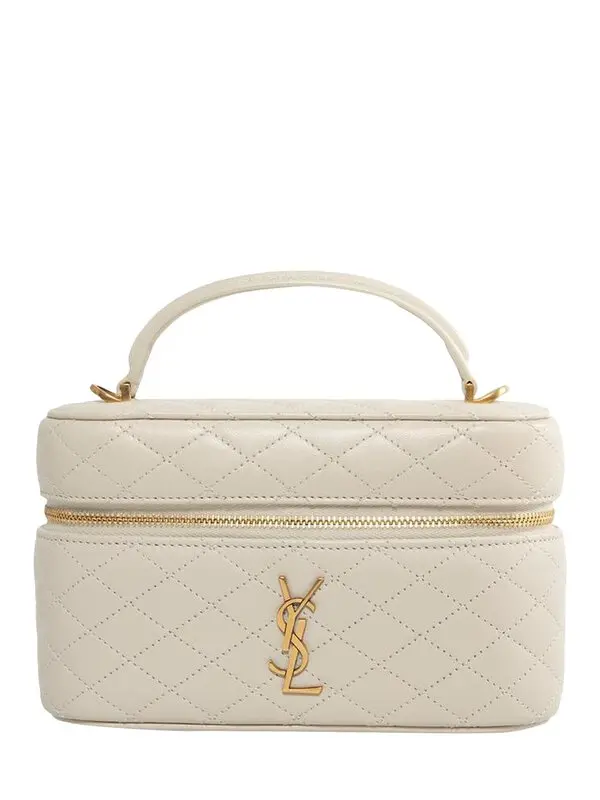 Saint Laurent Mini Gaby Vanity Bag - White