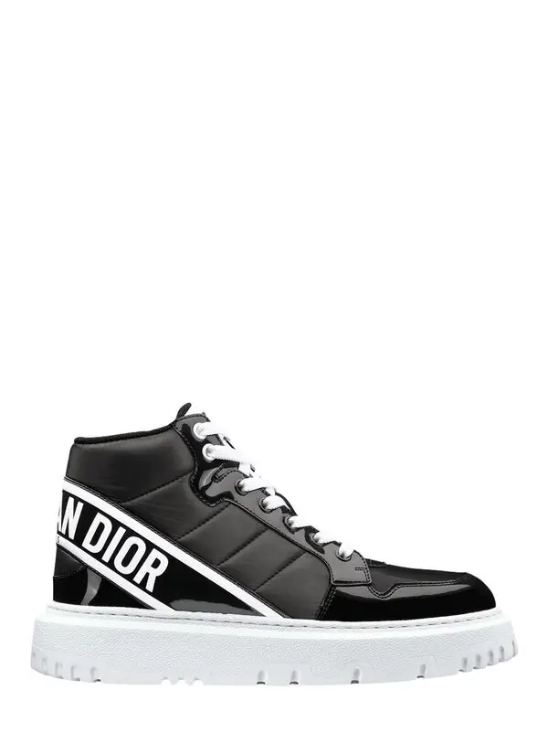 Dior D-player Quilted High-top Sneakers - Black