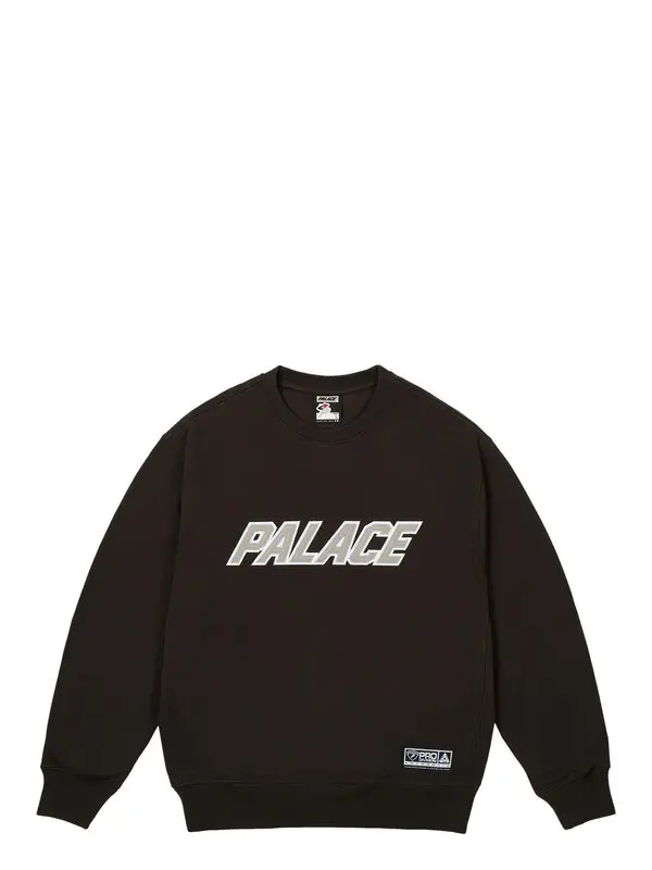 PALACE Appliqué Team Crew - Black