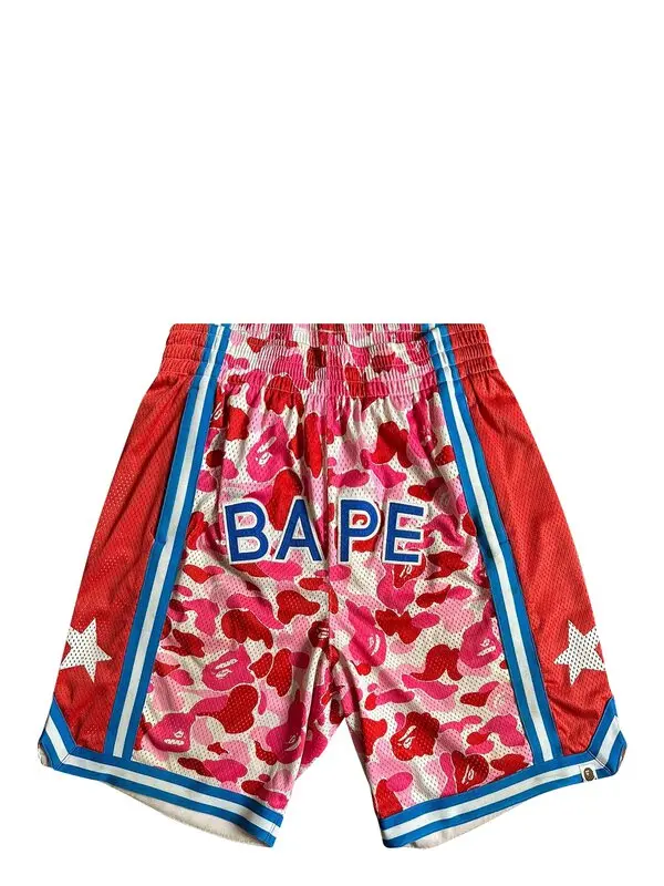 A BATHING APE Basketball Shorts - Pink