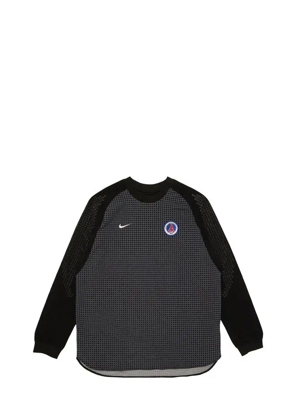 Nike Paris Saint-germain Long-sleeve With Logo Patch - Black