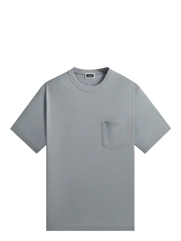 Kith Pointelle Mesh Leonard Pocket Tee - Blue