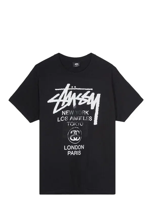 StÜssy X Dover Street Market World Tour T-shirt - Black