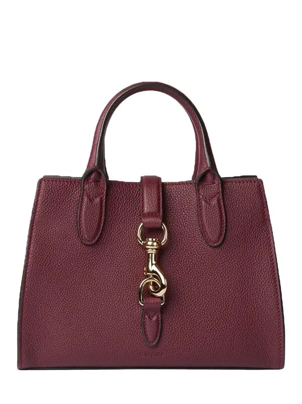 Gucci Small Tote Bag With Hook Closure - Red