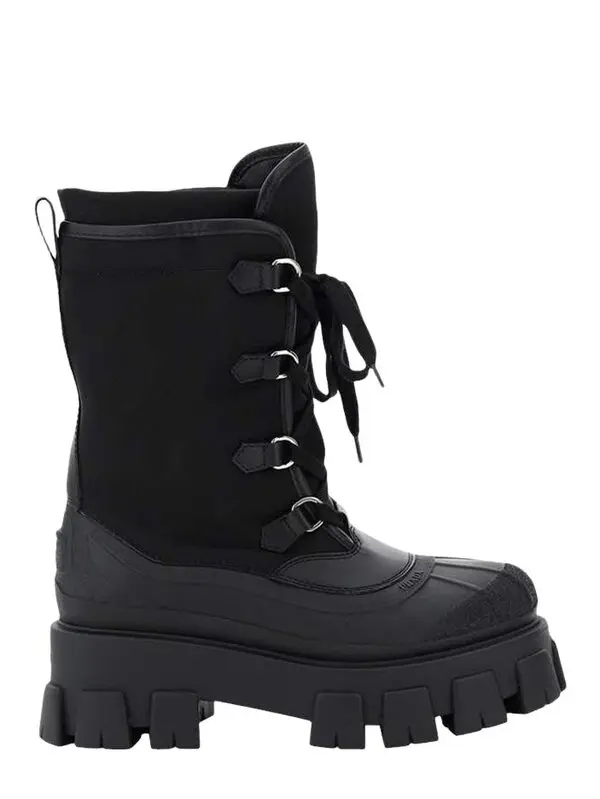 Prada Monolith Chunky Sole Boots - Black