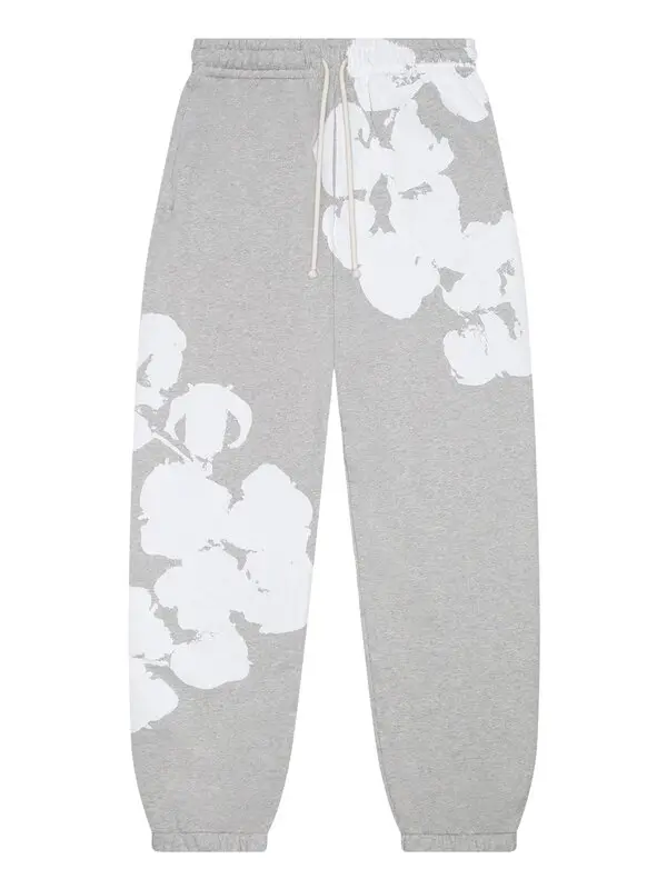 DENIM TEARS Big Cotton Wreath Sweatpants - Grey