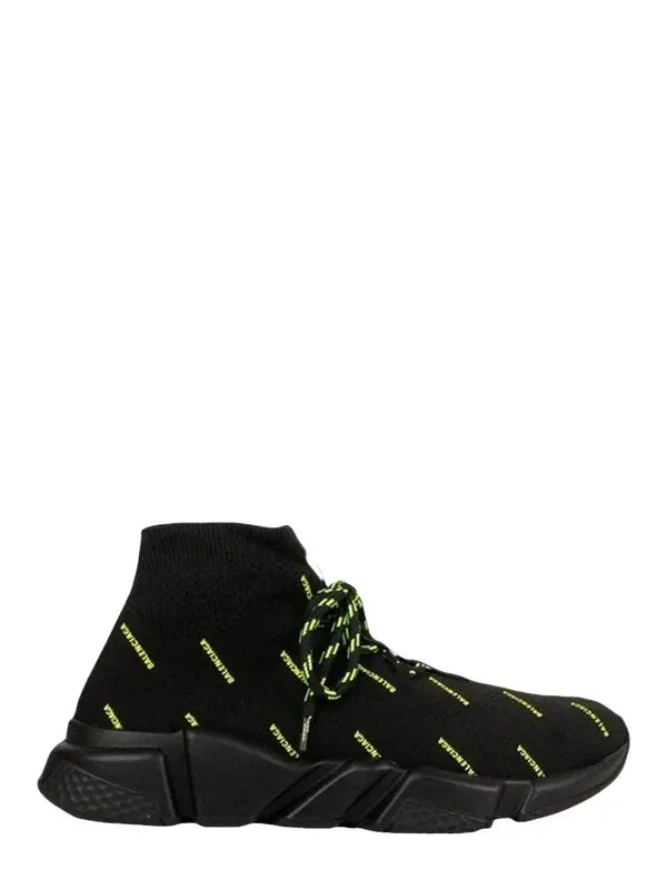 Balenciaga Speed Lace-up All Over Print - Black