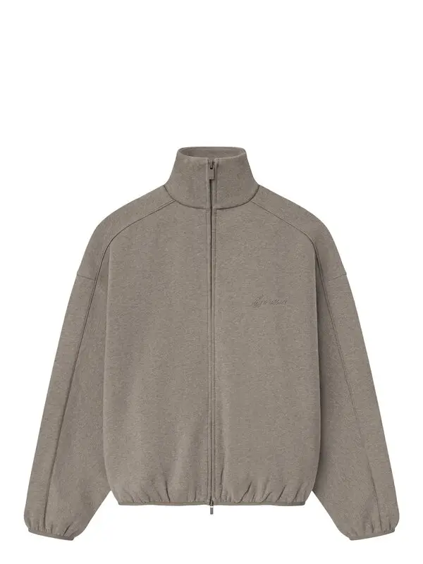 Fear Of God Modern Fleece Track Jacket With Piping - Tan