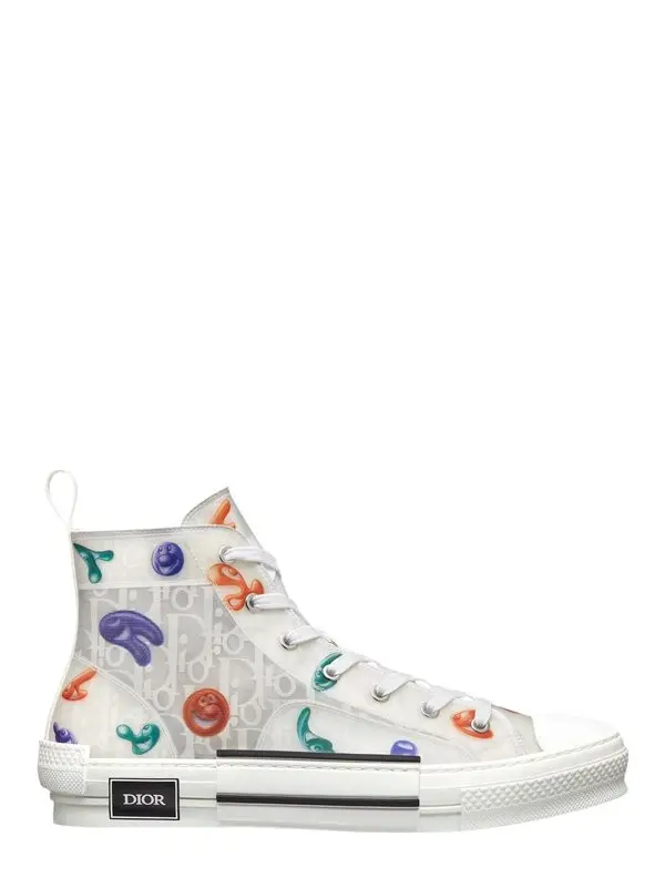 Dior Kenny Scharf X B23 High Top Sneakers - White