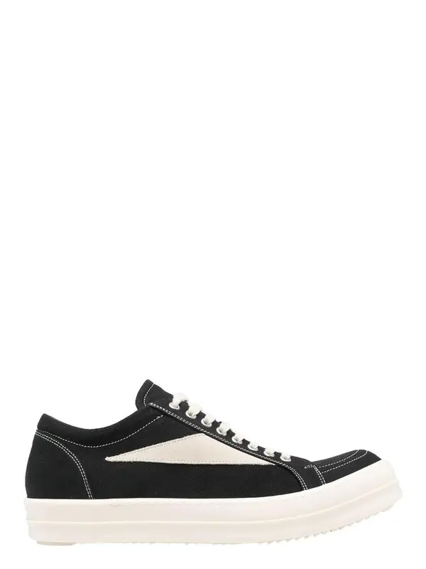 Rick Owens Hollywood Vintage Low Sneakers - Black