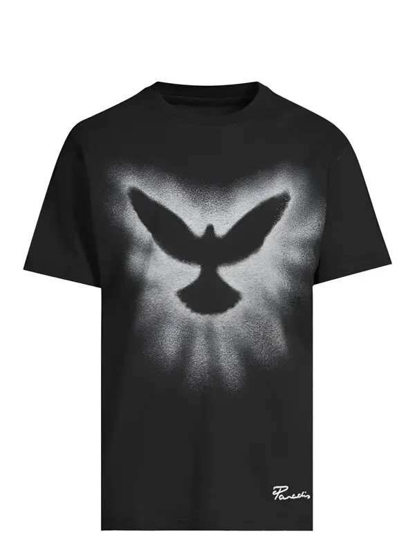 3.PARADIS Dove Explosion T-shirt - Black