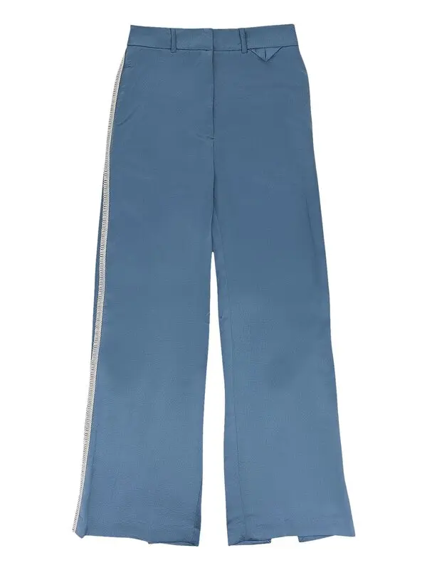 Rhude Back Slit Straight Leg Pants - Blue