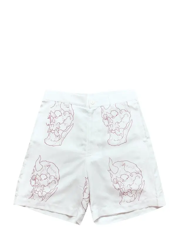 WACKO MARIA X 56 Tattoo Studio Cuba Shorts - White