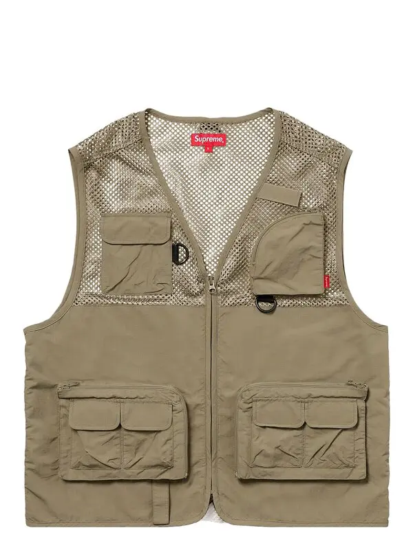 Supreme Mesh Cargo Vest - Green