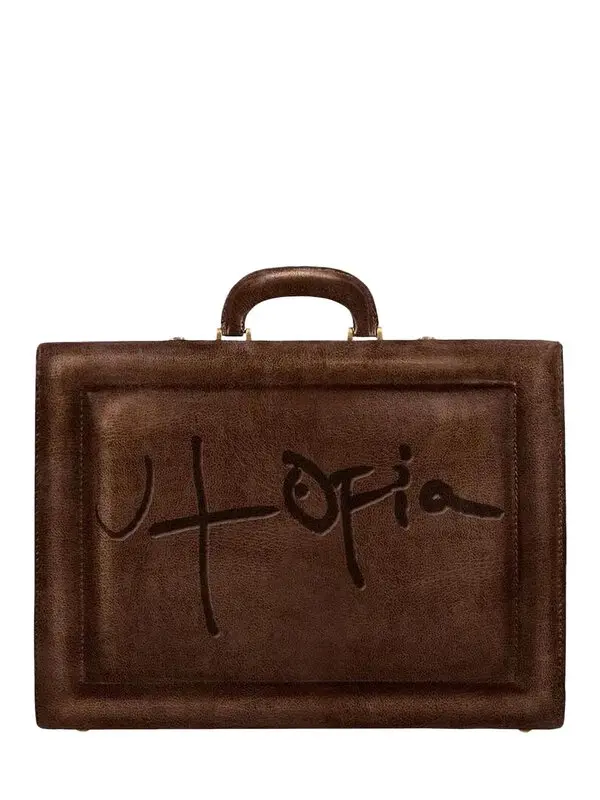 TRAVIS SCOTT Utopia Briefcase - Brown