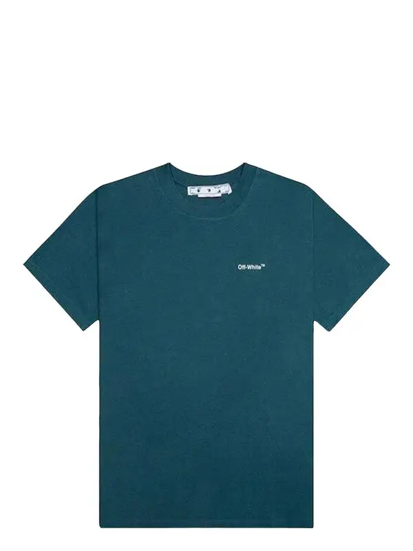 Off-White Chain Arrow Double Long-sleeve Tee - Green